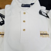 Polo (White) w/CSP Hat Pin Logo | CSPAAA Alumni Store